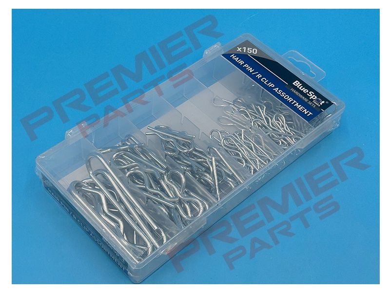 150 PCE Assorted Hair Pin And R Clip Set
