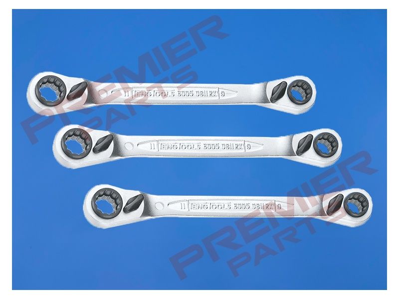 Ratcheting Multi Drive Spanner Set 3 Pieces