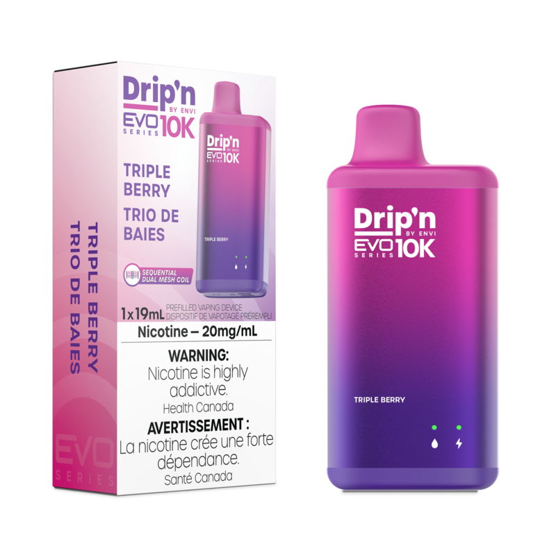 Triple Berry - Drip'n by Envi Evo Series 10K Disposable