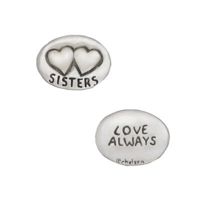 Token Heart- Sister Two Hearts