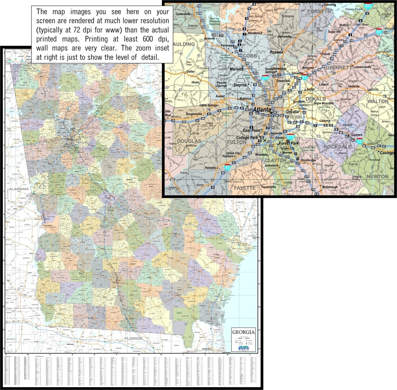 Map Of Georgia Cities
