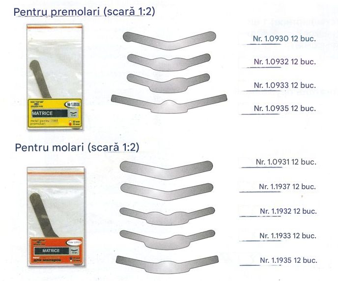 Benzi matrice metalice