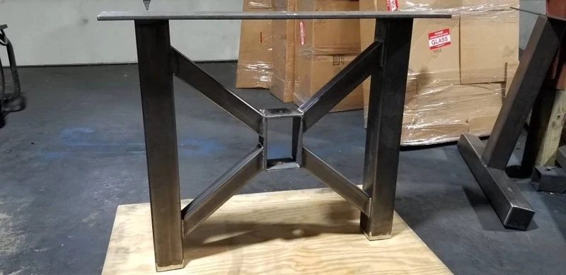 Farmhouse Table Base, Metal Table Legs