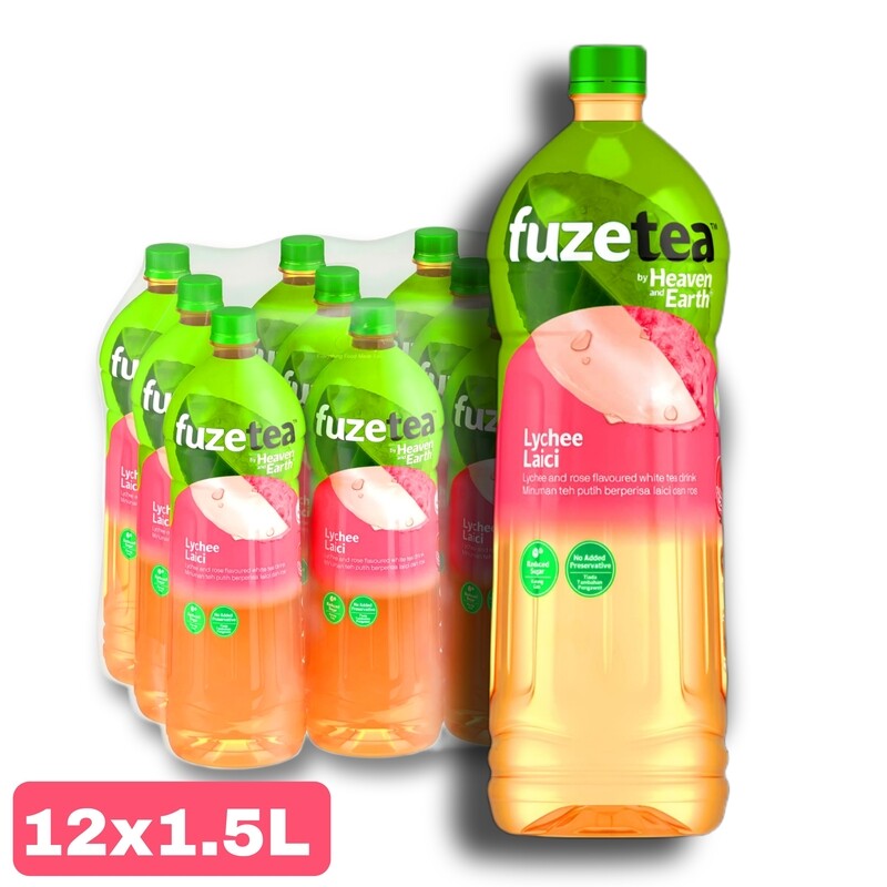 Fuze Tea Lychee Flavoured White Tea Drink 12 Bottles 1.5L