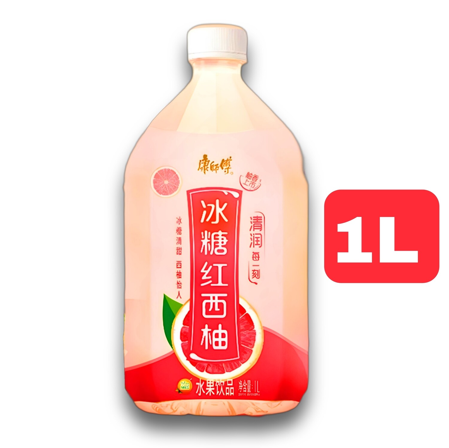 Master Kong Sugar Red GrapeFruit Ice Tea Drink Single Bottle 1L