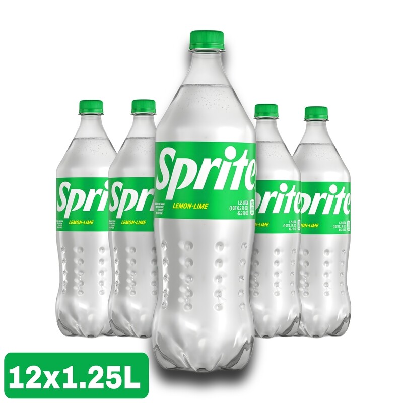 Sprite Sparkling Lemon Lime 1.25L 12 Bottles