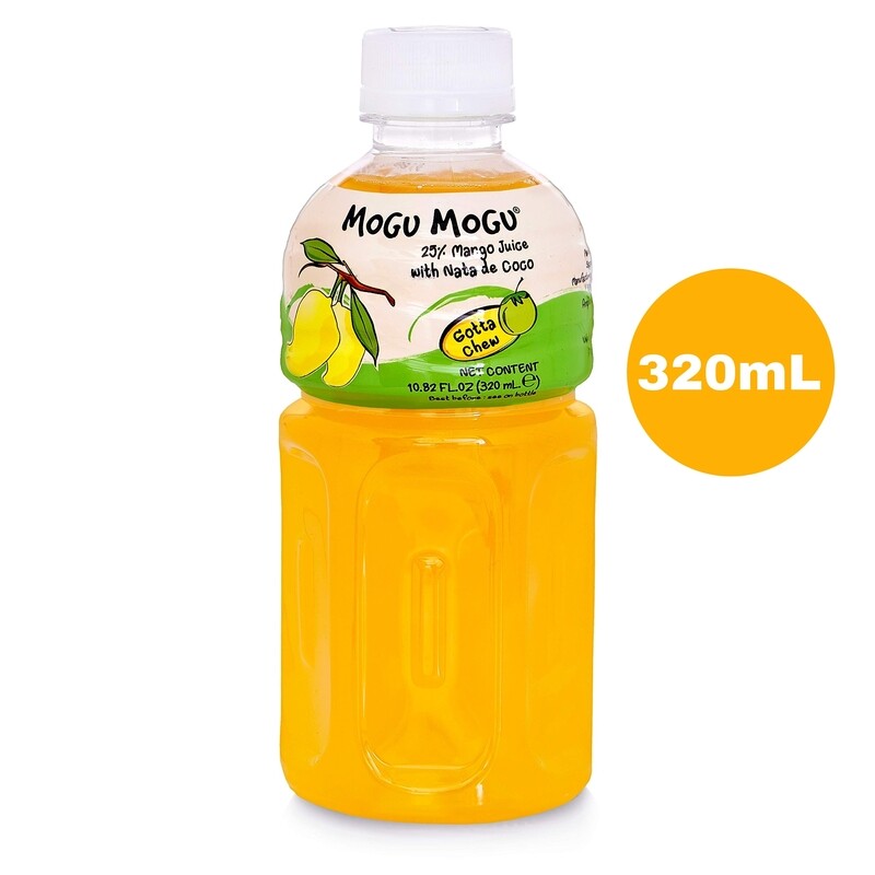 Mogu Mogu Mango Juice Drink 24 Single Bottle 320mL