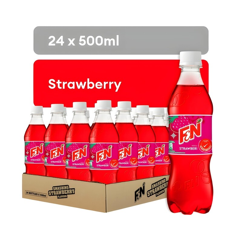 F&N Strawberry Flavoured Drink 24 Bottles 500mL