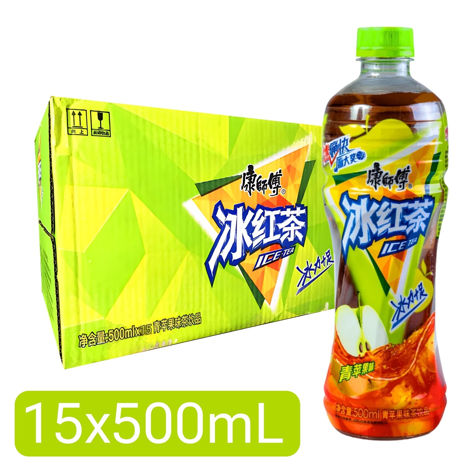 Master Kong Apple Ice Tea Drink 15 Bottles 500mL
