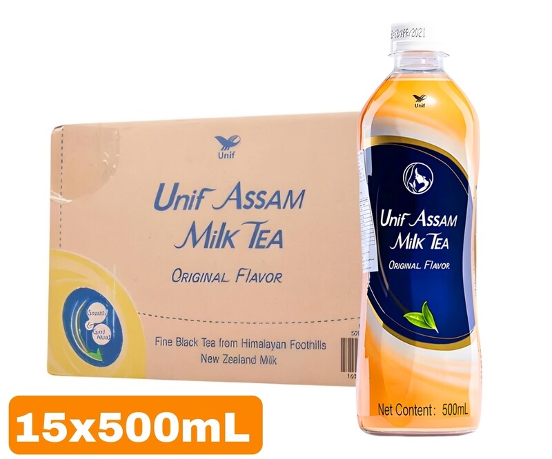 Unif Assam Milk Tea Flavor Drink 15 Bottles 500mL