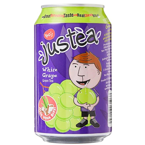 Yeo's Justea White Grape + Aloe Vera. single Pack 300mL