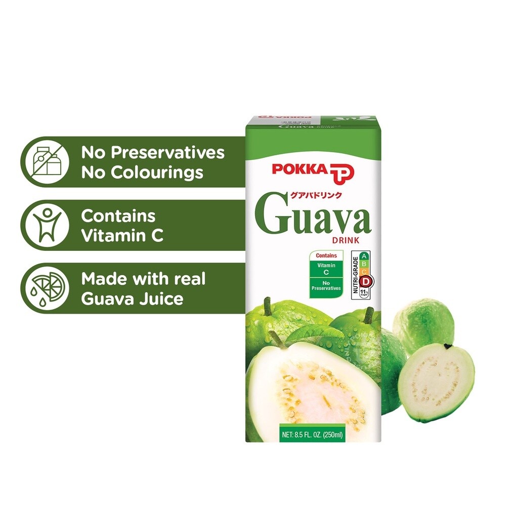 Pokka Guava Juice Drink. Single Pack 250mL