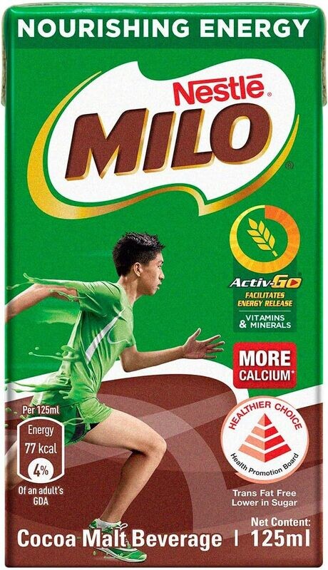 Milo UHT Chocolate Malt Packet Drink. Single Pack 125mL