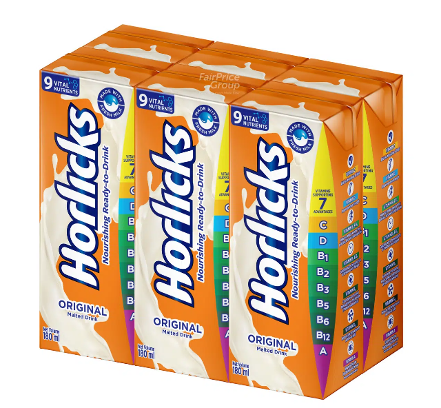 Horlicks Malted Drink Original 6 Pack 180mL