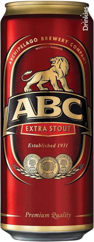 ABC Extra Stout Beer Can, Single Pack 500ml