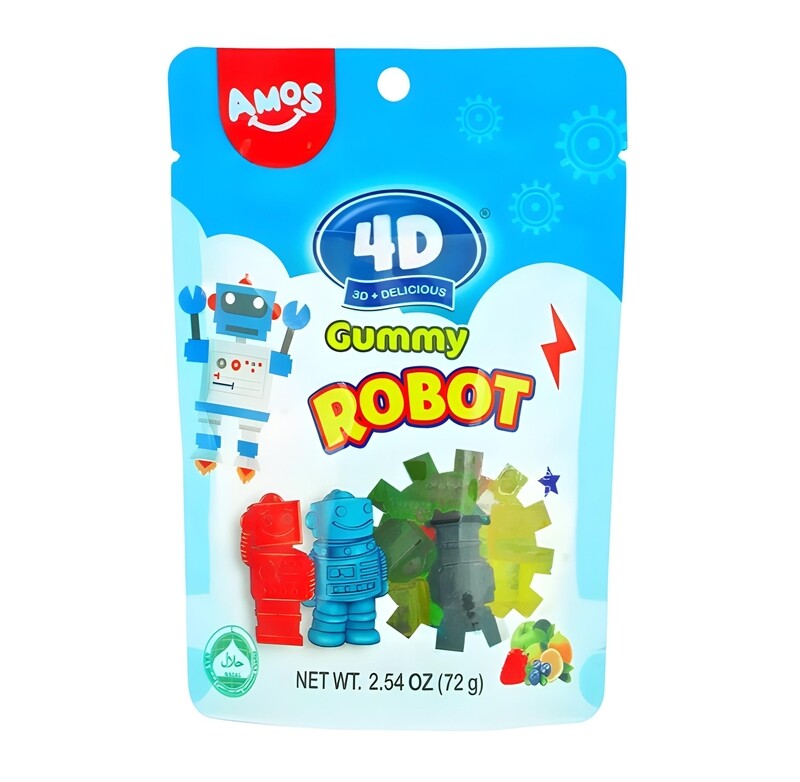 4d Gummy Robot 72g