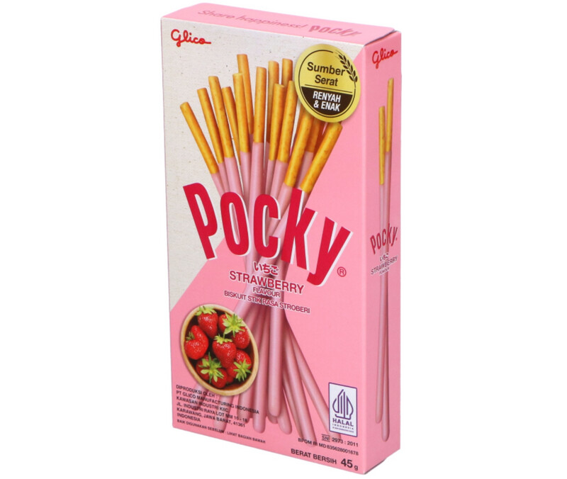 Pocky Biscuit Stick Strawberry Flavor 45g