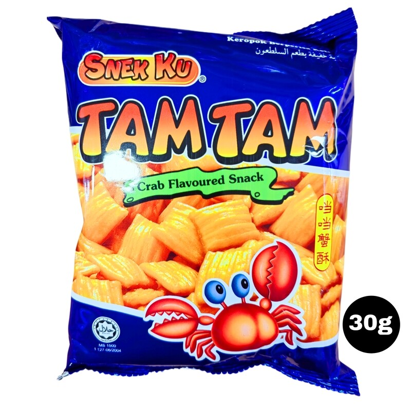 Snek Ku Tam Tam Crab Flavour Snack 30g