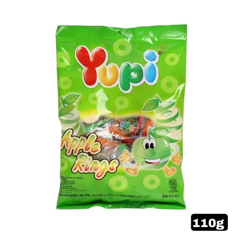 YUPI APPLE RINGS 110g