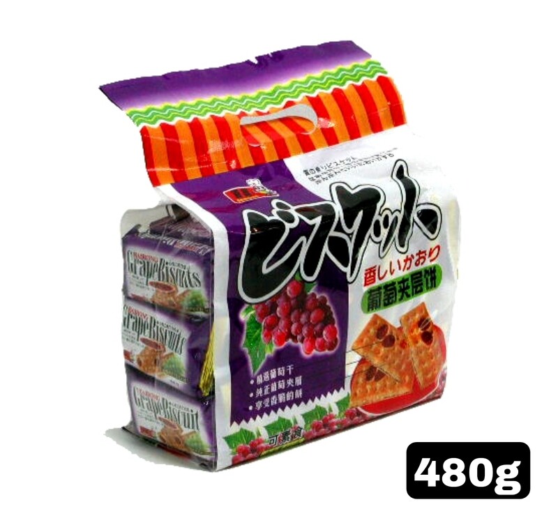 Jual BAIRONG GRAPE LAYER BISCUITS 480G