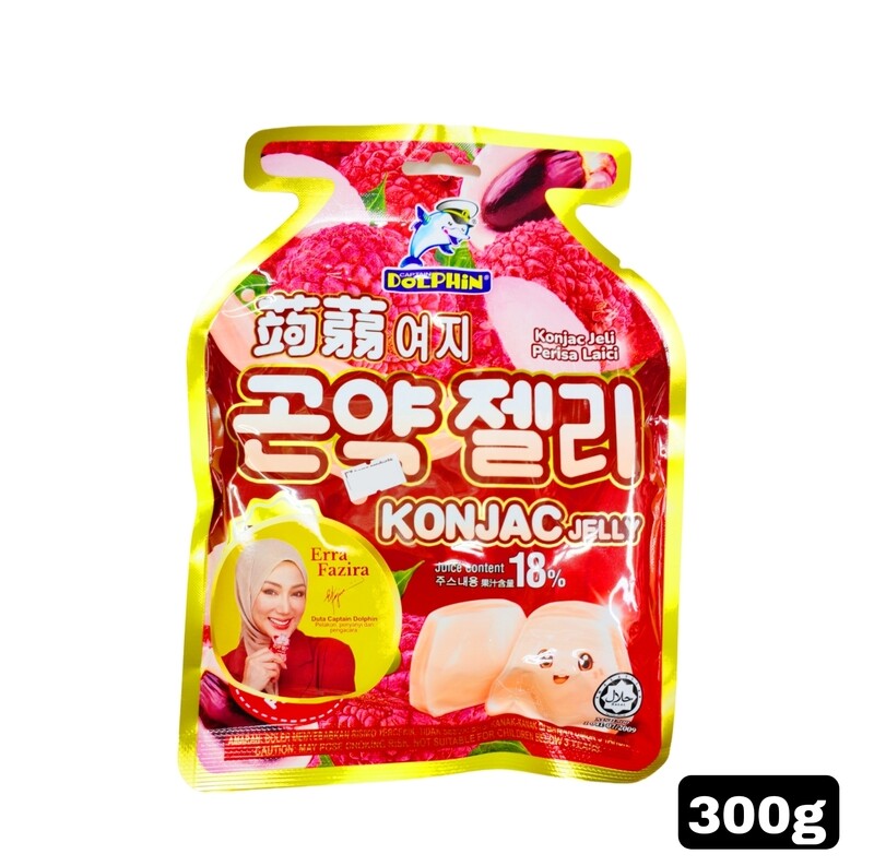 Dolphin Konjac Jelly Lychee 300g