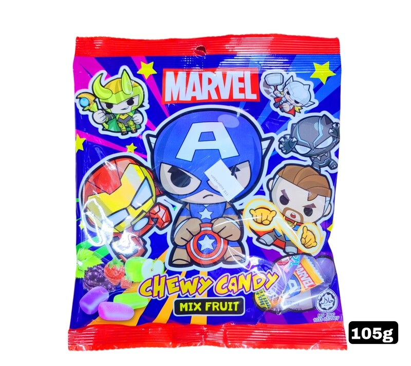 Marvel Chewy Candy Mixed Fruit Flavor 105g