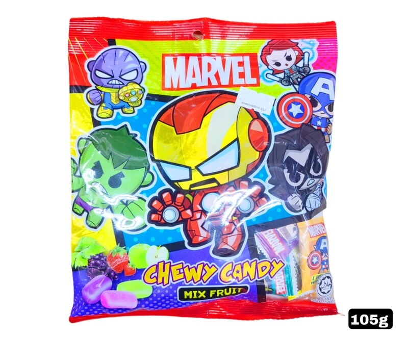 Marvel Chewy Candy Mixed Fruit Flavor 105g