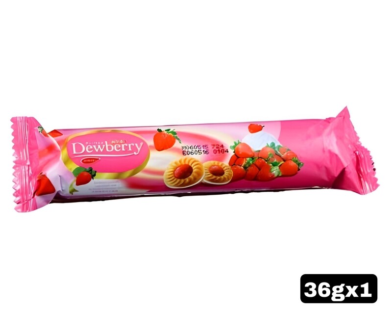 Jack 'n Jill Dewberry Strawberry 'n Cream Cookies 36g x 1pcs