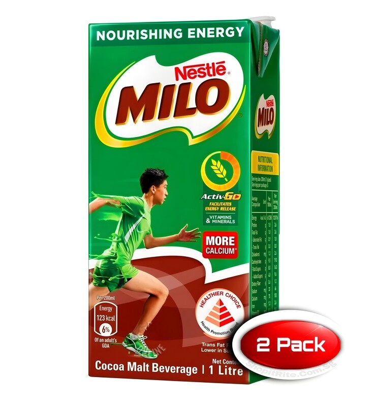 Milo Chocolate Malt UHT 1L 2 Pack