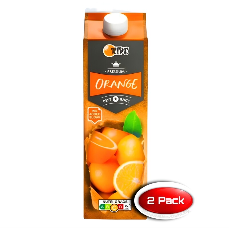 Ripe Orange Juice 1L 2 Pack