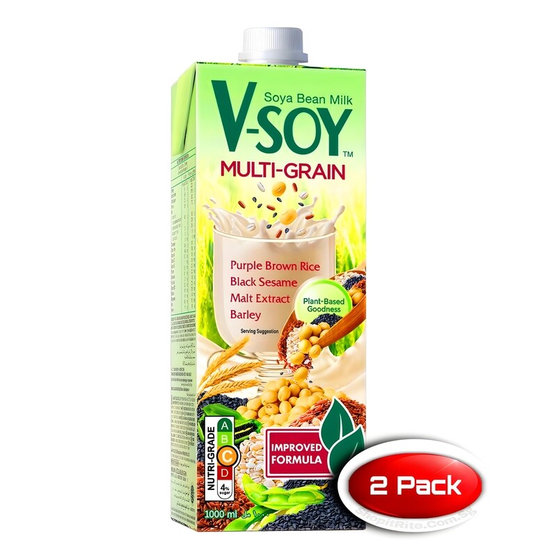 V Soy Multi Grain Cereal Soymilk 1L 2 Pack