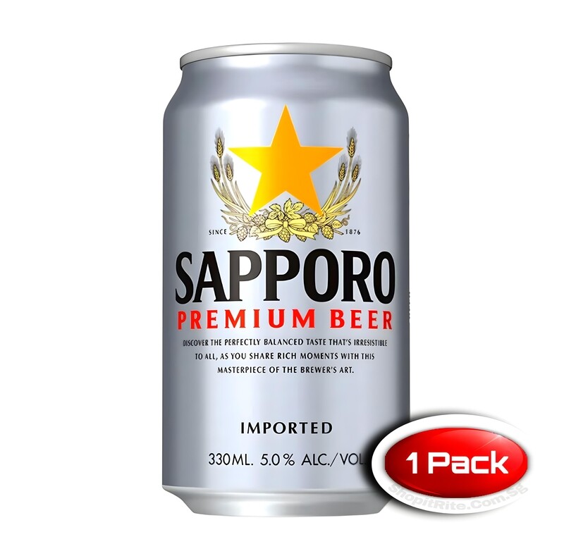 Sapporo Premium Beer 330mL