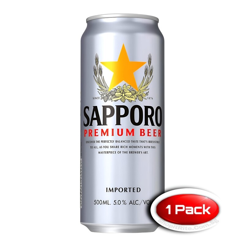 Sapporo Premium Beer 500ml