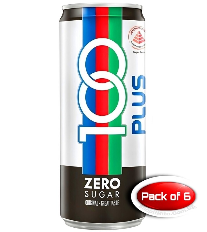 100 PLUS Zero Sugar 325mL 6 Cans