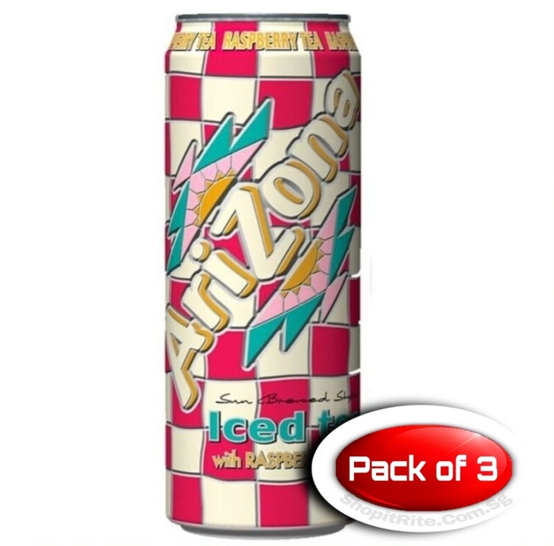 Arizona Iced Tea Raspberry 680mL 3 Cans