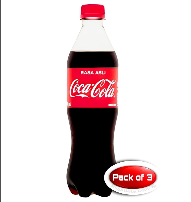 Coca Cola Rasa Asli 500mL 3 Bottles