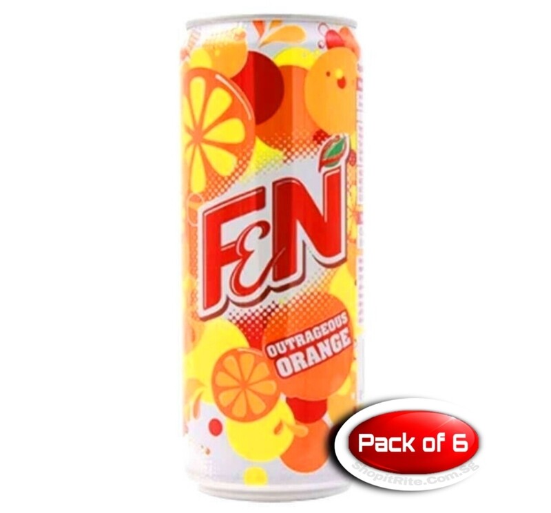 F&N Orange 325mL 6 Cans