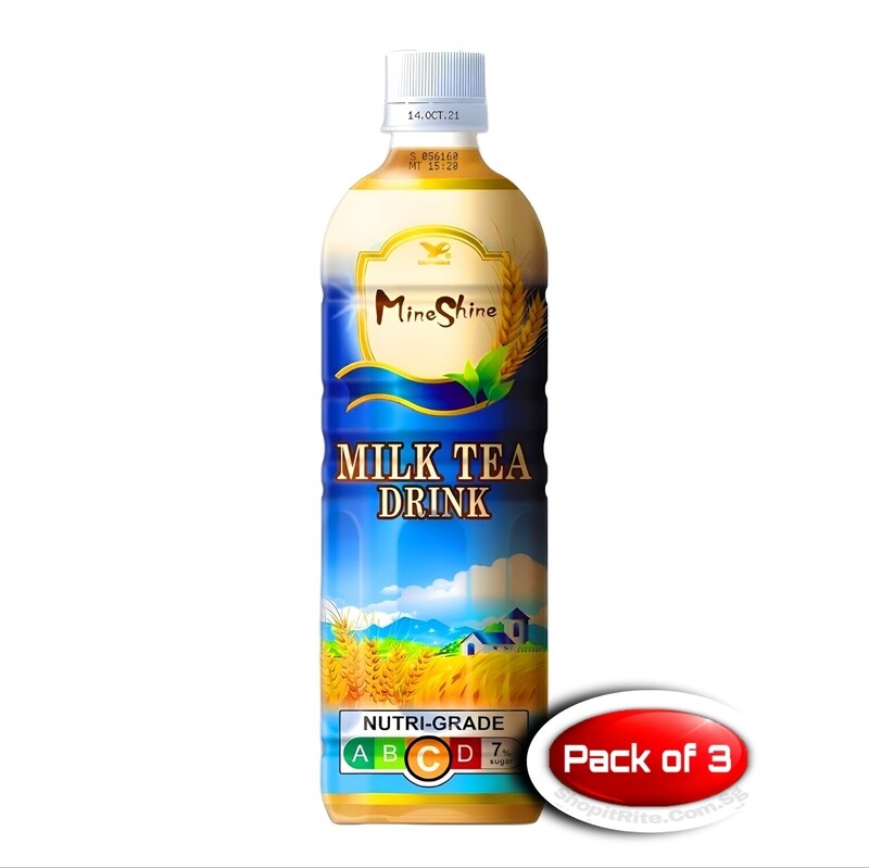 MineShine Milk Tea 600mL 3 Bottles