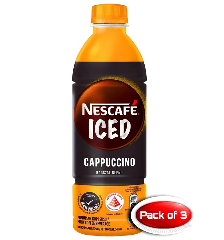 NESCAFÉ Iced Cappuccino 500mL 3 Bottles