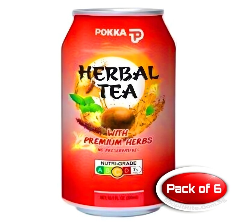 Pokka Herbal Tea 300mL 6 Cans