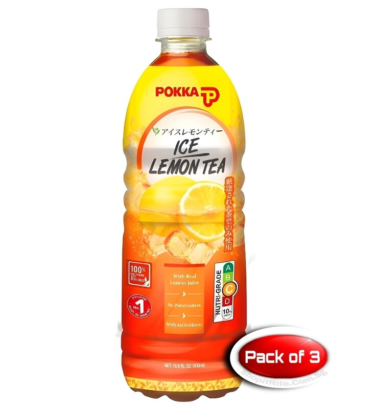 Pokka Ice Lemon Tea 500ml 3 Bottles