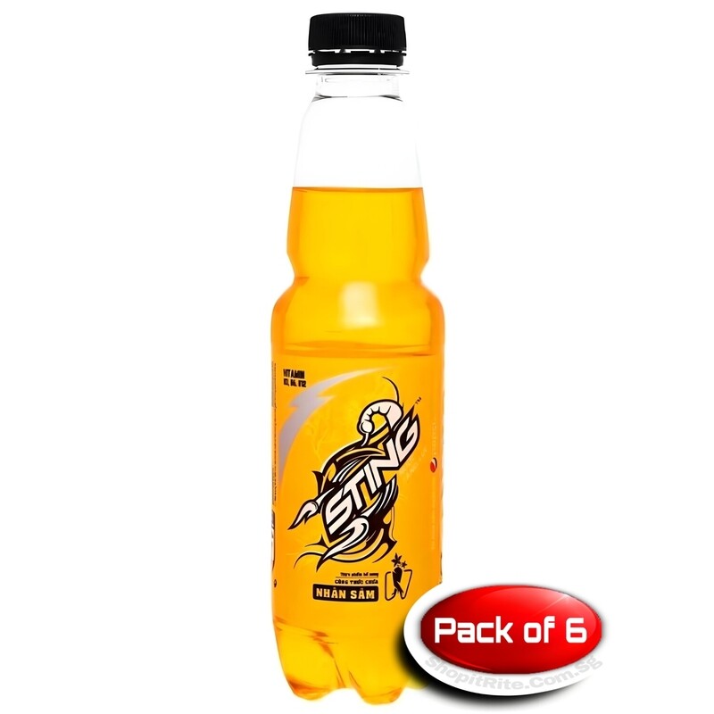 STING energy drink Vitamin Yellow 330ml 6 Bottles