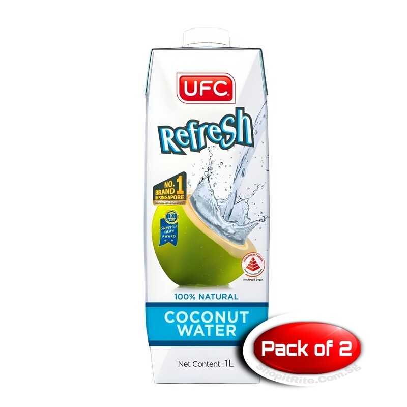 UFC Refresh Coconut Water 1L 2 Pack