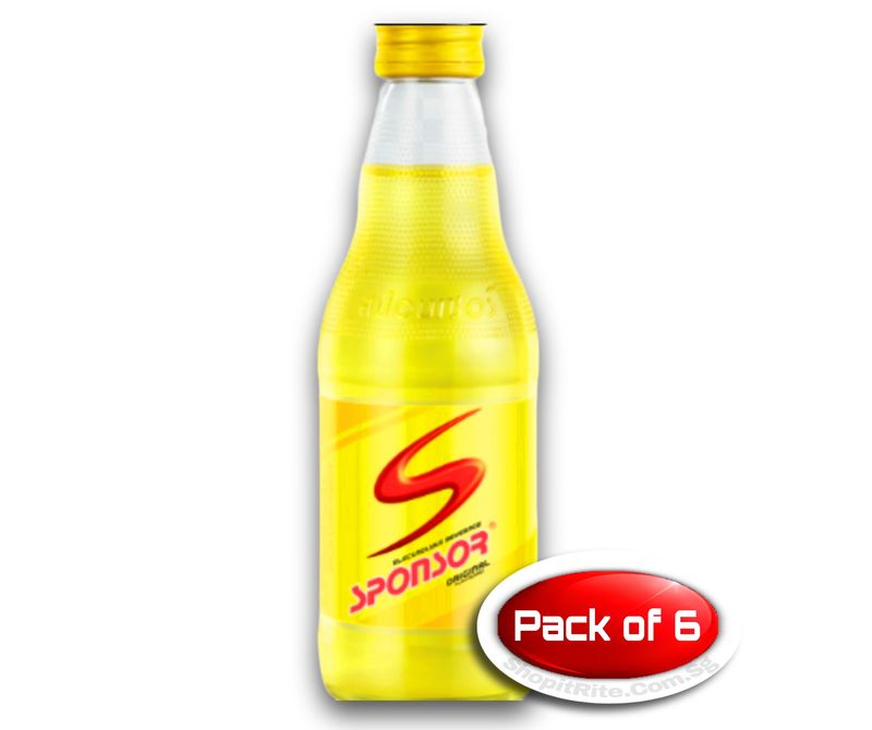 Sponsor Electrolyte Beverage Original Flavoured 250ml 6 Bottles