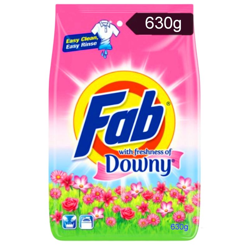 Fab Detergent Powder Downy 630g