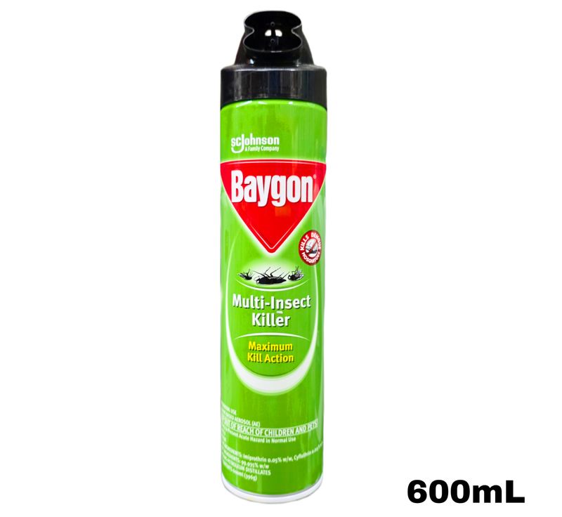 Baygon Multi Insect Killer Maximum kill Action 600ml
