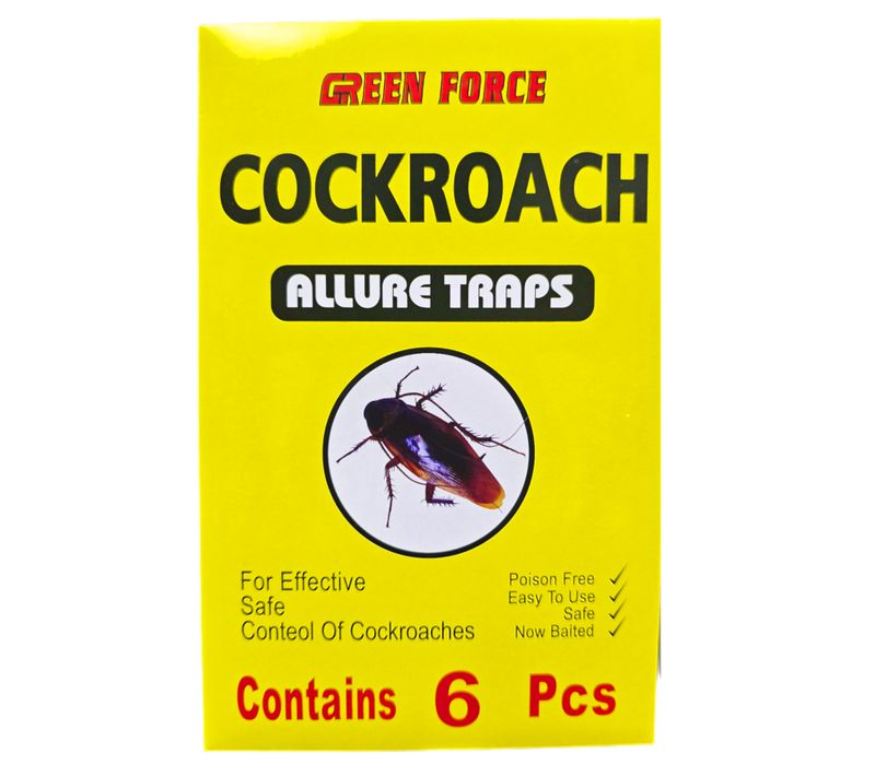 Green Force Cockroach Allure Traps Contain 3 Pack