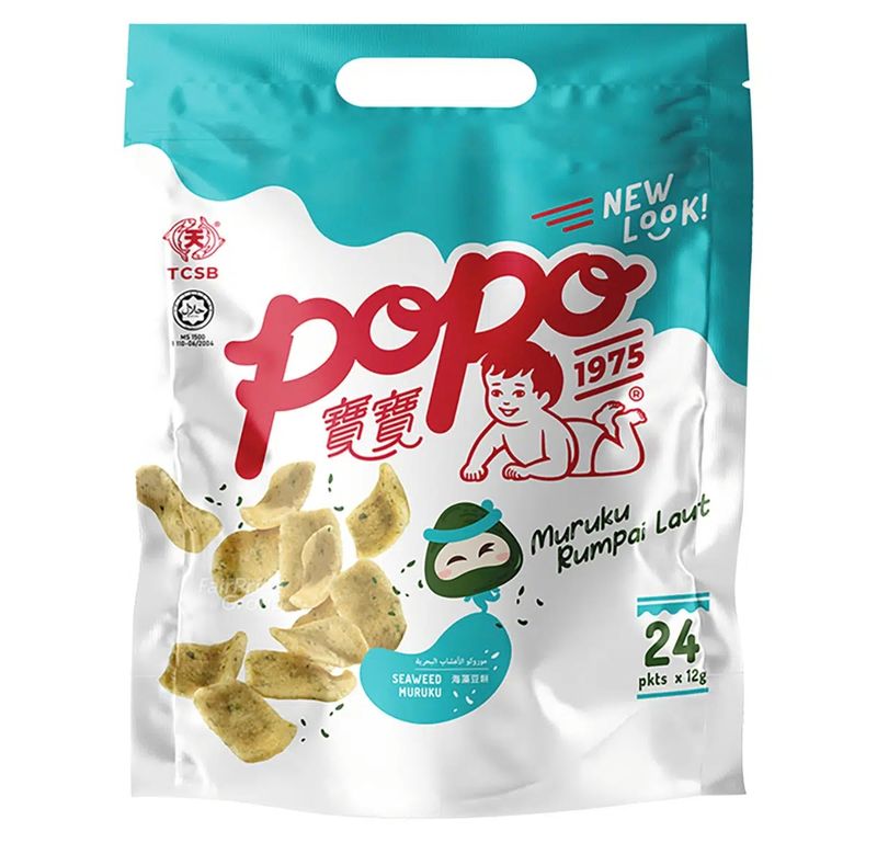 Popo Flavoured Muruku - Seaweed 24x12g