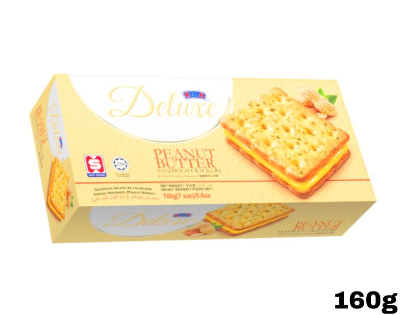Kerk Deluxe Peanut Butter Sandwich Crackers 160g