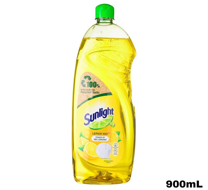 Sunlight Lemon 100 Dishwashing Liquid 900mL
